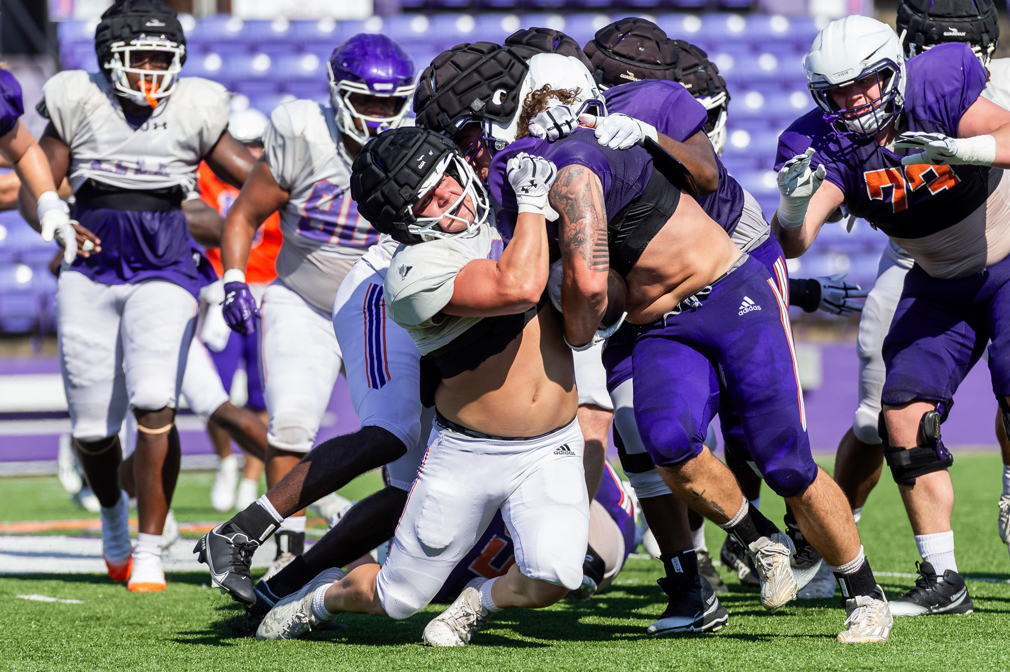 College football: Increase in energy and intensity accompany first full ...