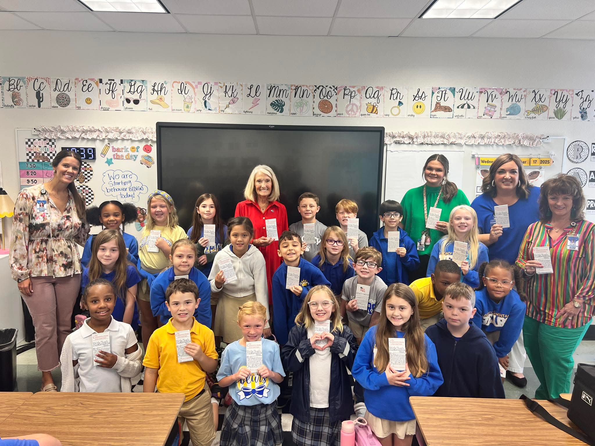 Bossier Parish Third Graders Receive Pocket Constitutions in Honor of ...